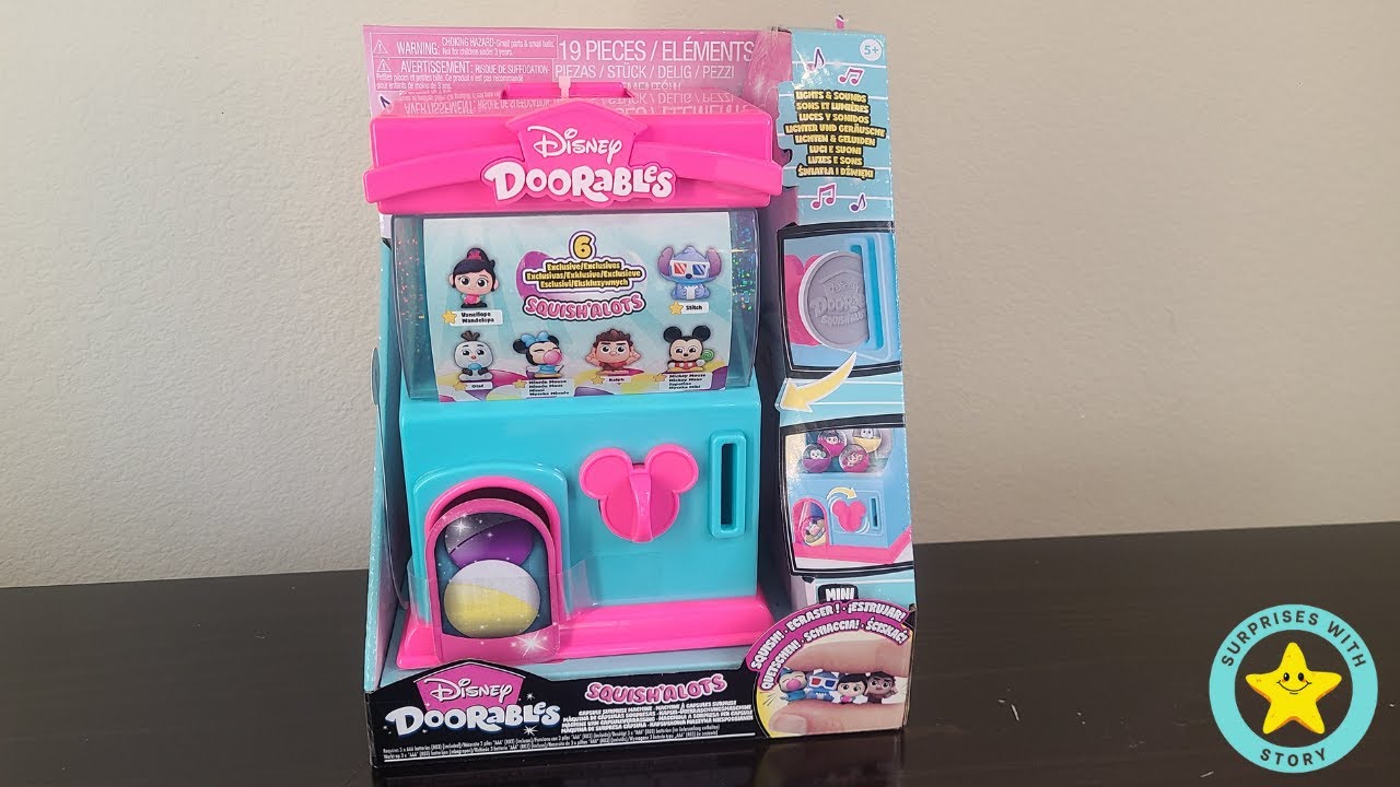 Disney Doorables Squish’alots Squish Machine Gumball Machine Unboxing ...