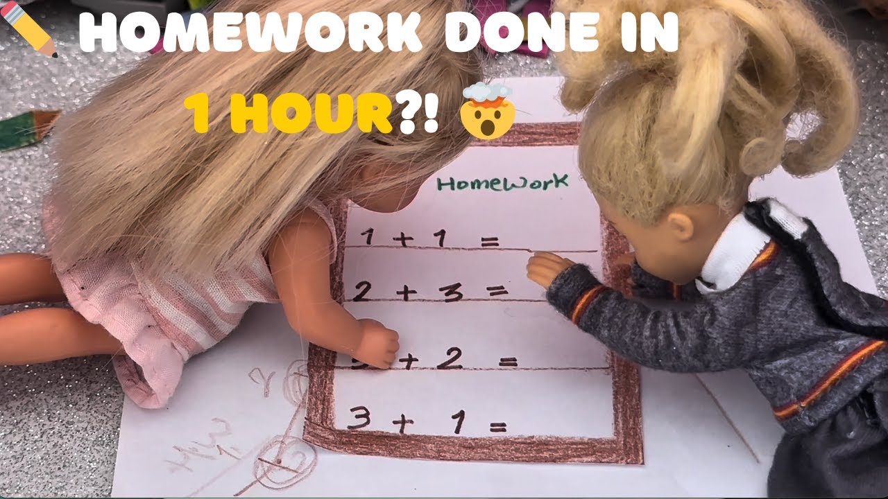 Mimi’s Dollhouse Study Time Fun 📚 | Barbie Sisters Make a Timetable ...
