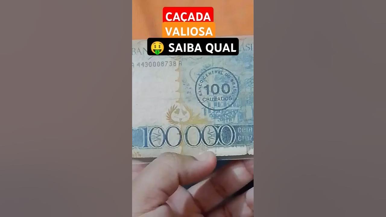 CÉDULA DE 100 MIL CRUZEIROS DE 1986 (Carimbada) JK - Saiba Qual vale R$ 13.000 | Valores 2025 😱🤑 ...