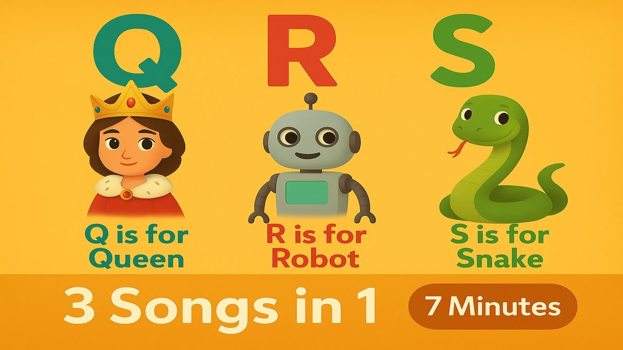 ABC Songs for Kids | Q - R - S Compilation | Learn Letters & Words ...