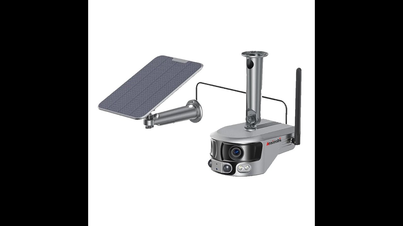 Full Color 4K Wifi Solar Panel Bullet Camera 4G Data Outdoor Panoramic ...