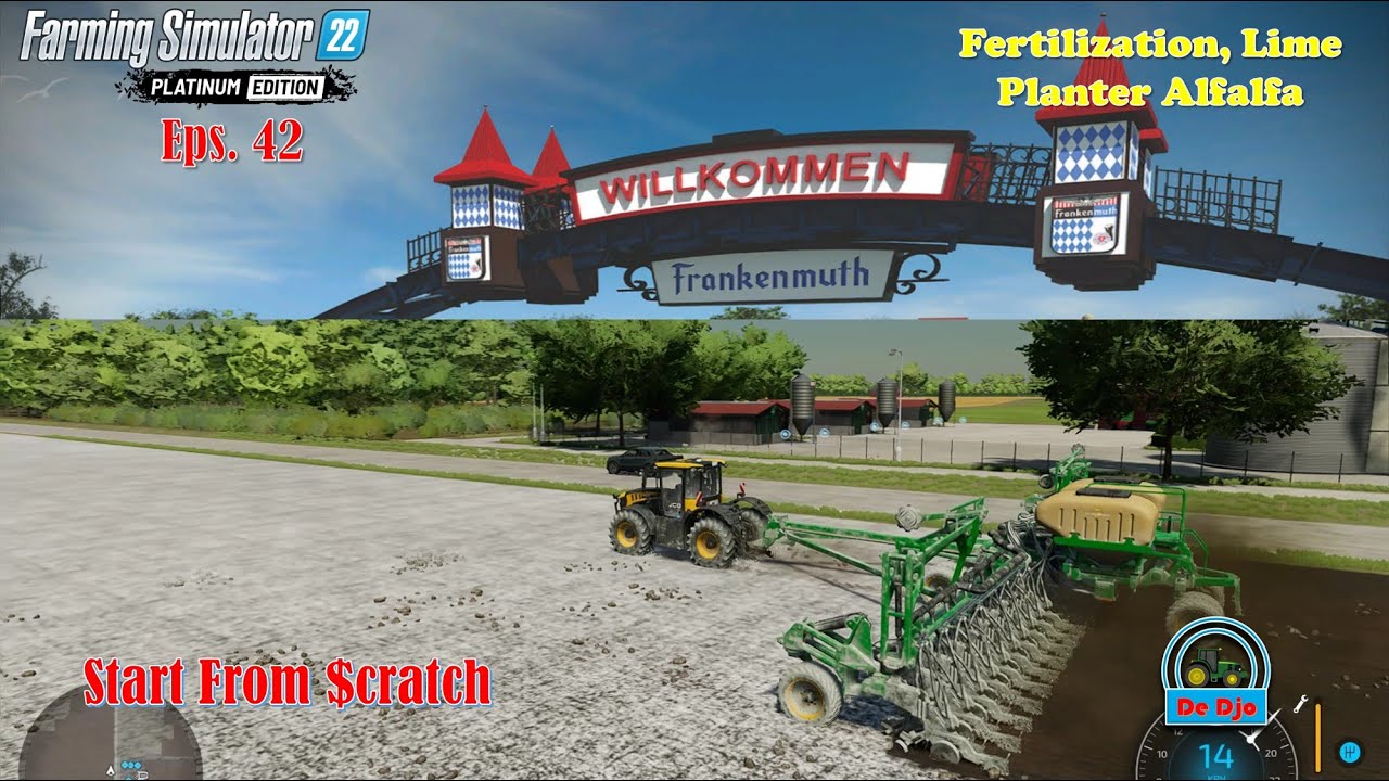 FS22 Frankenmuth || Fertilizations, Lime, Planting Alfalfa || Timelapse ...