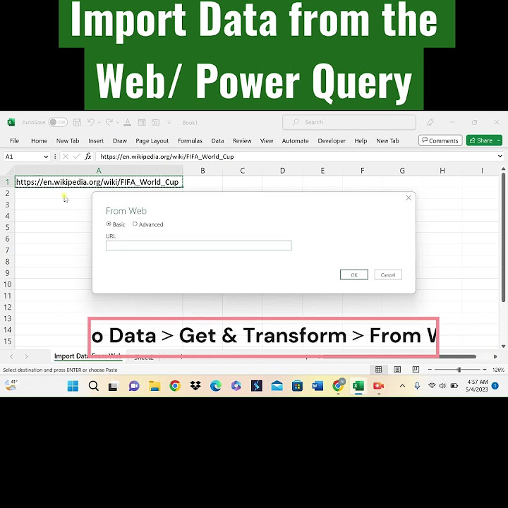 Import Data from the Web/ Power Query #excel #powerquery #data #microsoft #viral #exceltips # ...