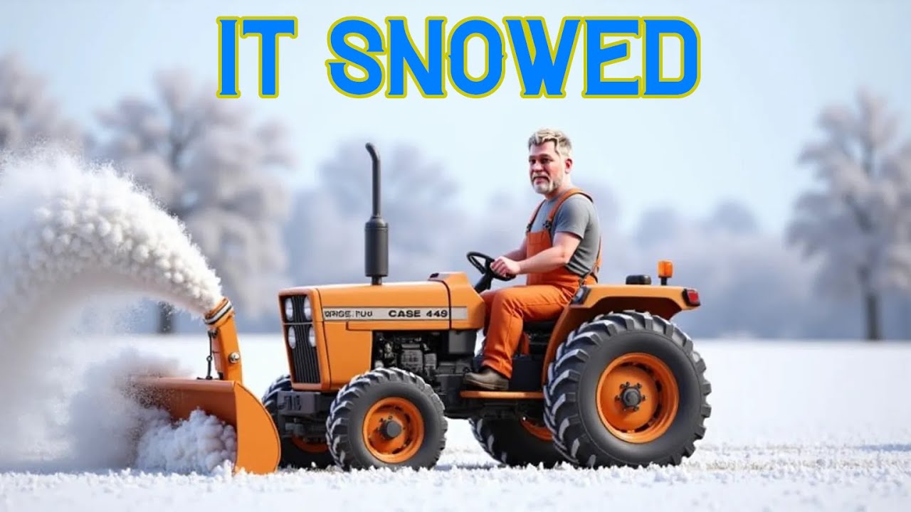 Case 448 Snowblower in March - YouTube