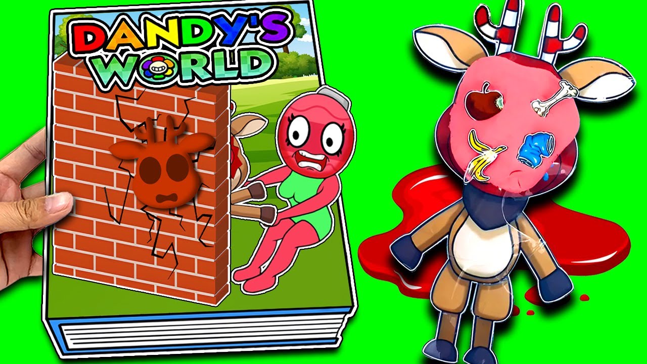 Making DANDY'S WORLD Game Book + (Rudie Squishy) - YouTube