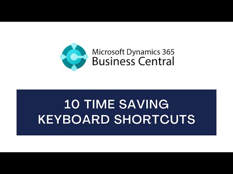 Top 10 Business Central Keyboard Shortcuts - YouTube