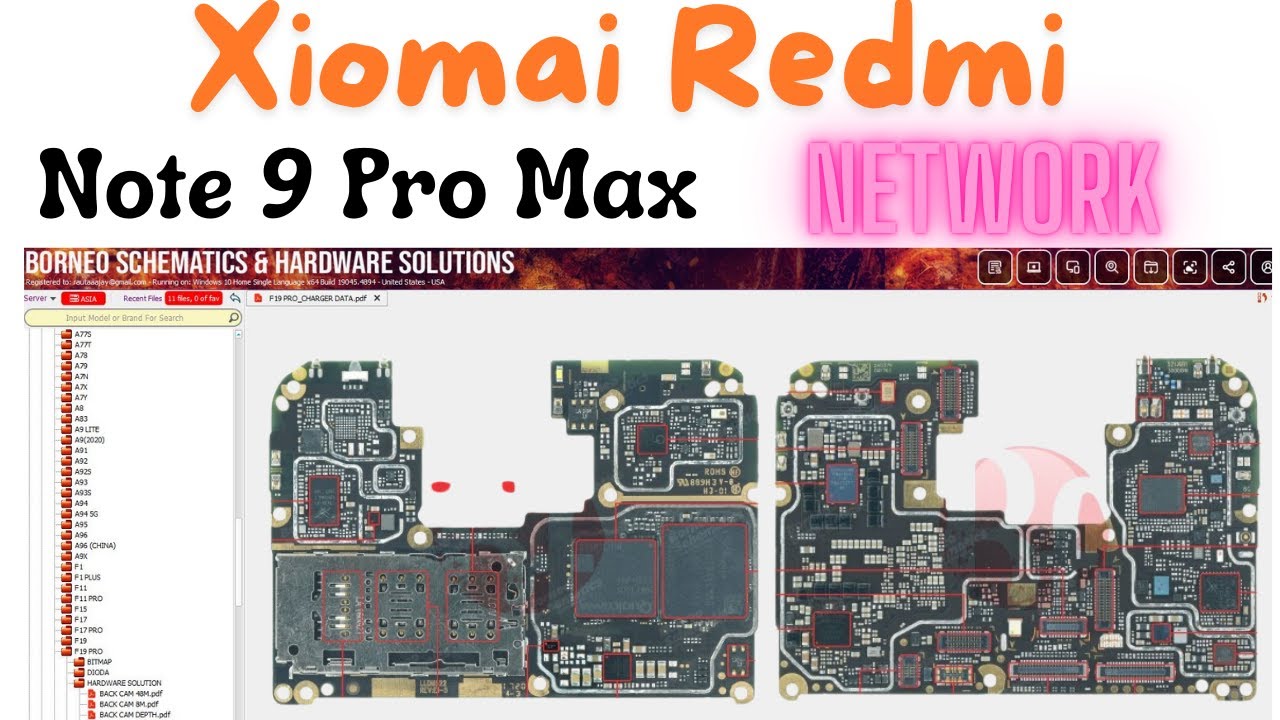 Inside the Xiaomi Redmi Note 9 Pro Max (Network Diagram) - YouTube