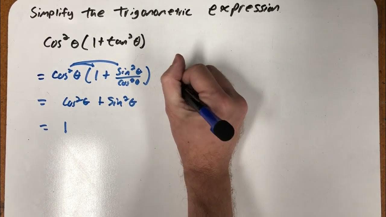 Simplify a trig expression - YouTube