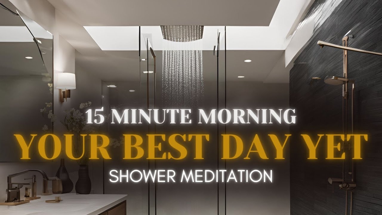 15 Minute Morning Shower Meditation | Shower Meditation Series - YouTube