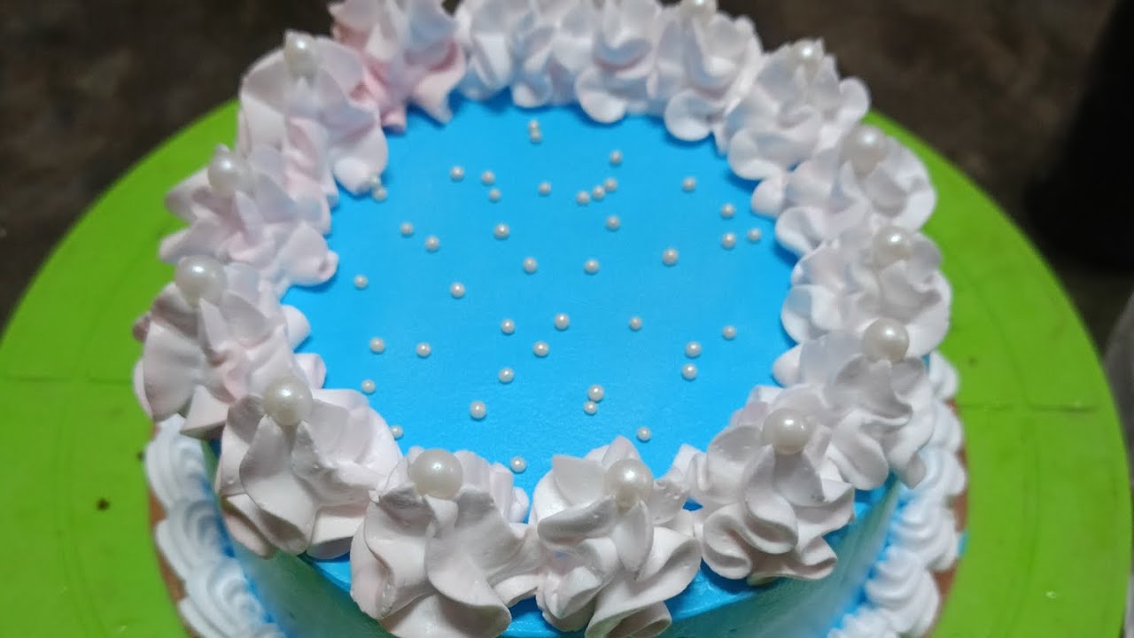 simple cake design for beginners.... with icing easy and simple ...