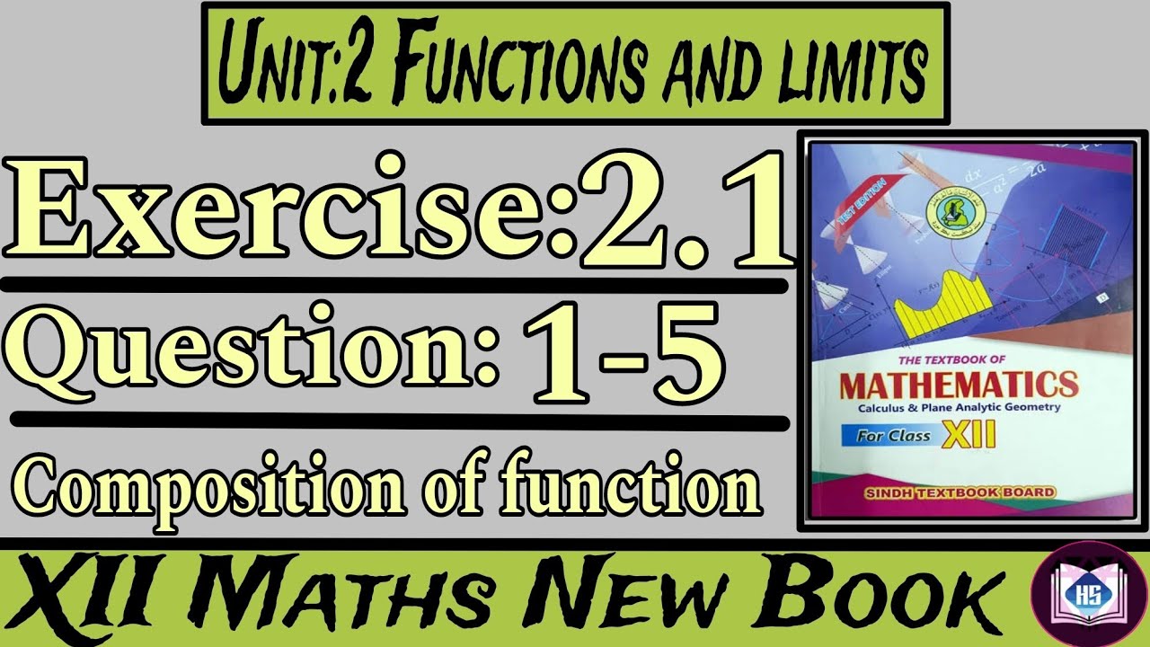 Unit 2 Functions and limits || Ex 2.1 Ques 1-5 || Class 12th maths new ...