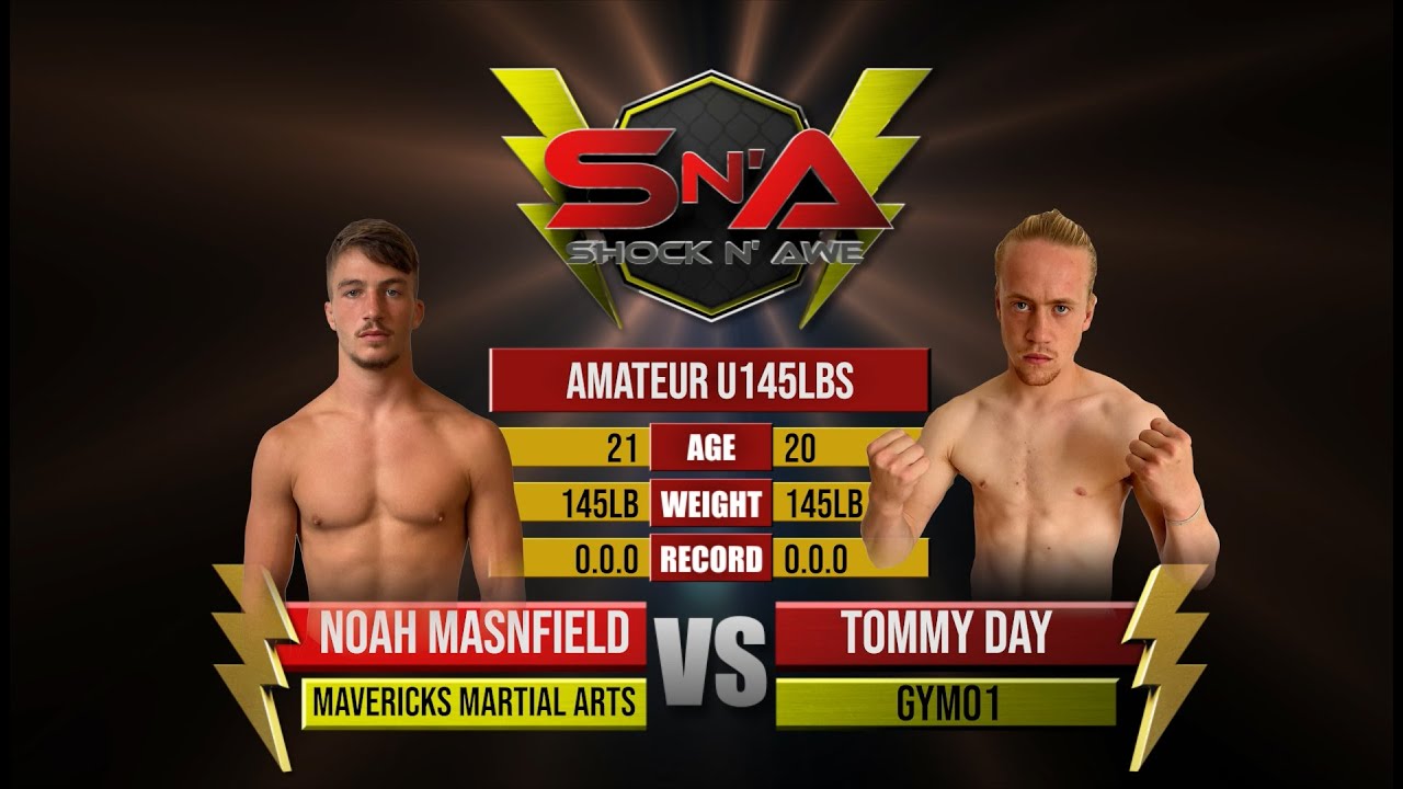 Shock N Awe 33 - Noah Mansfield vs Tommy Day Amateur Featherweight MMA ...