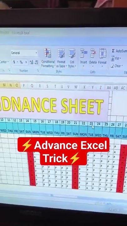 Advance Excel Trick #viralvideo #trending #shortfeed #computer - YouTube