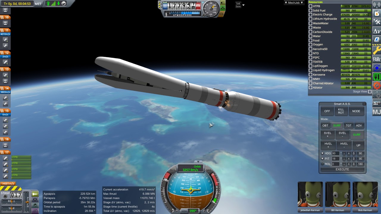 Realism Overhaul in KSP 1.8.1 - Launching the Saturn V to Earth Orbit ...