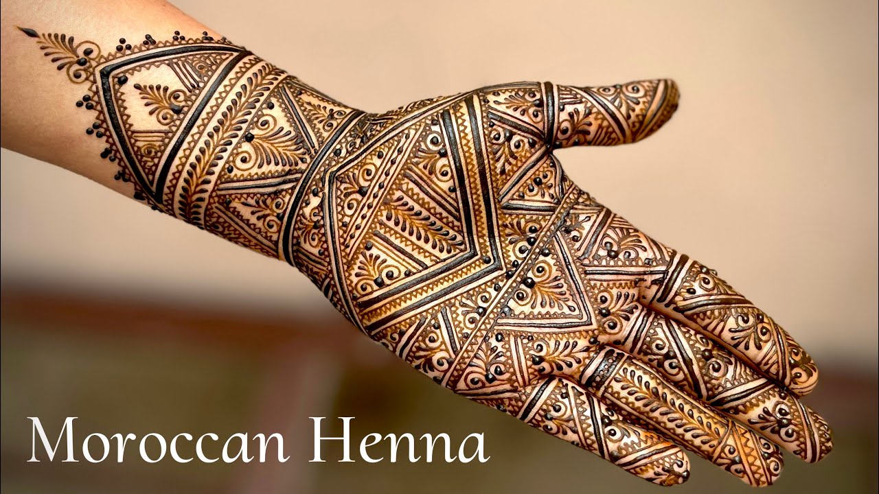Moroccan Henna Design || Trendy Moroccan Bridal Henna Design || Mehandi ...