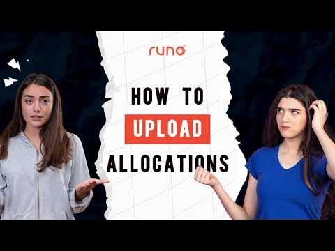 How to upload allocations | Web Version | Runo - YouTube