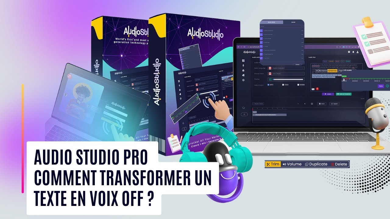 Audio Studio Pro, nouveau logiciel de voix off - comment transformer du ...