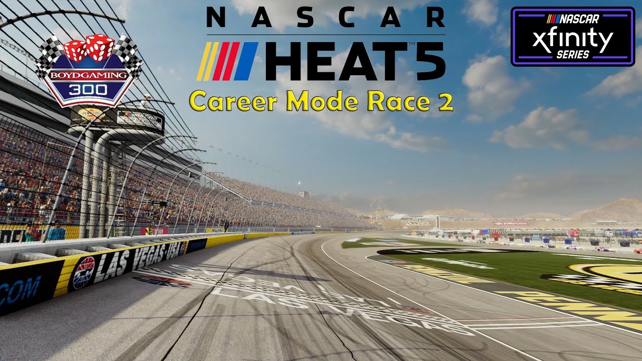 LAS VEGAS! Nascar Heat 5 Hard Career Mode Season 2 - Xfinity Series ...