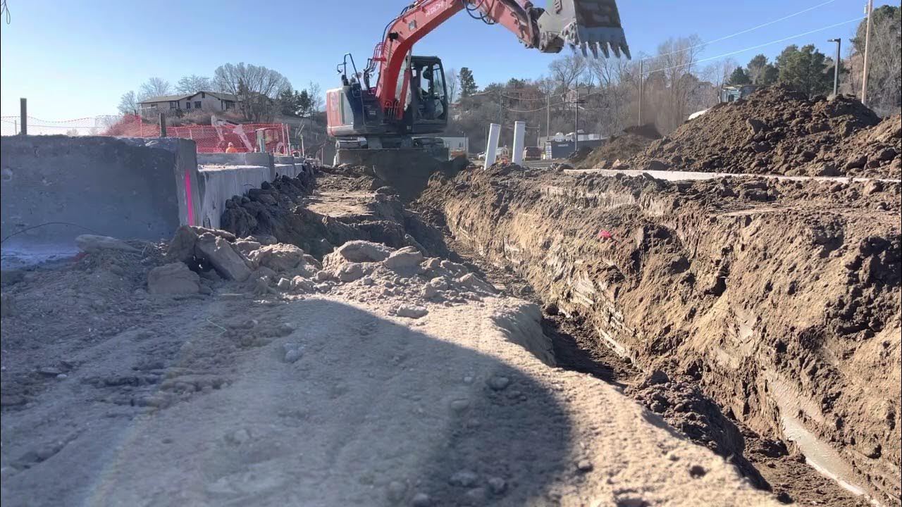 How to dig roof drains - YouTube