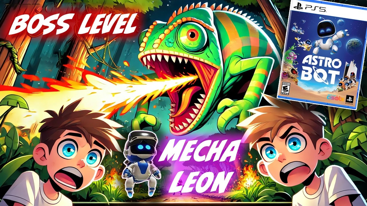 Astro Bot PS5 – Mecha Leon Boss Fight! 🦎 Fireballs, Missiles & Epic ...