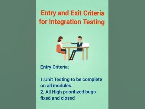 entry & exit criteria for integration testing #shorts #stlc - YouTube