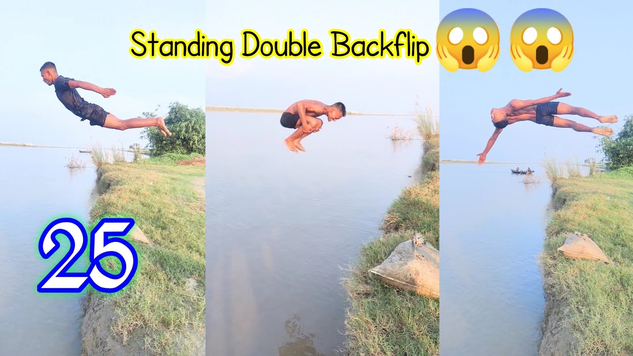 Best Flip On The Ground Part 25 Insane Double Flip practice 😲😲 Standing double backflip level 25 ...