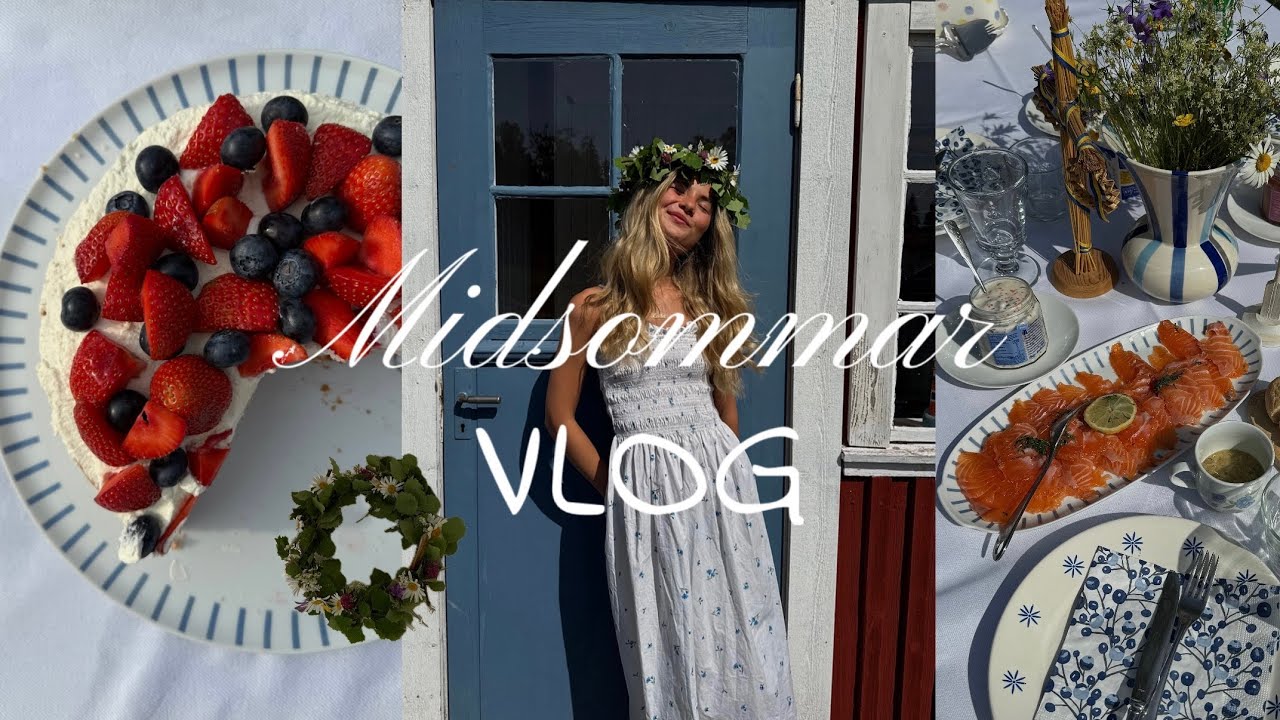 Midsommar Vlog 🫐🍓 (English sub) - YouTube