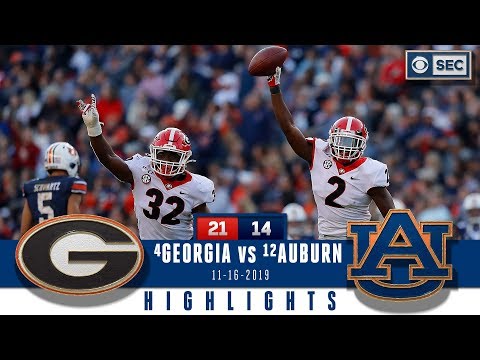 Georgia vs. Auburn Highlights: Dawgs holds off late rally, clinch SEC East title | CBS Sports