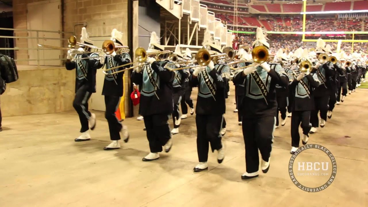 Jackson State Marching out of SWAC Championship 2013 - YouTube