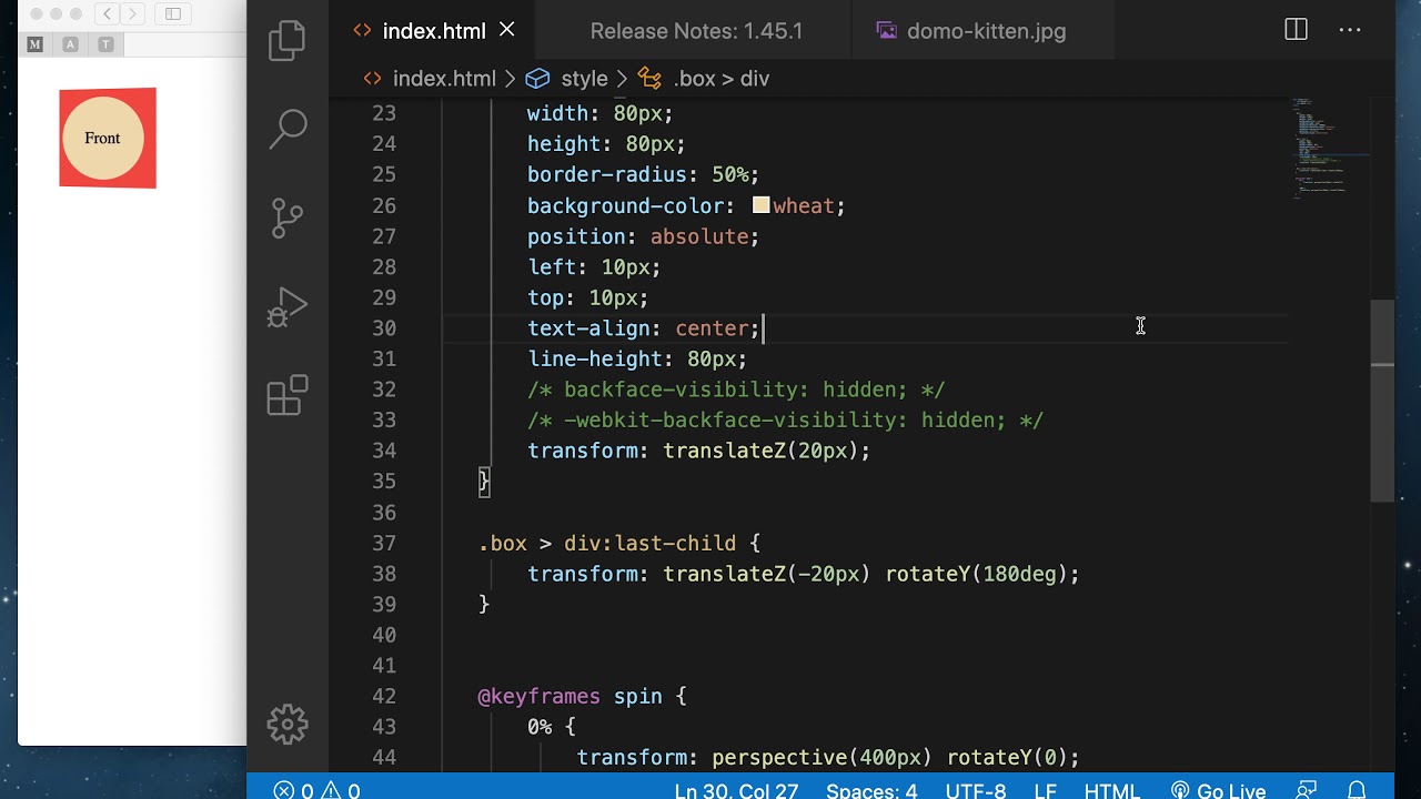 Css Animation 9 Youtube