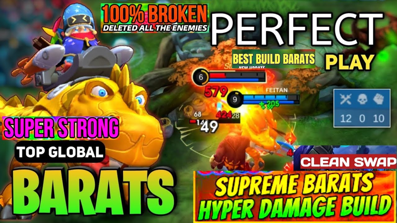 BARATS SUPER HYPER TANK FULL GAMEPLAY!!TOP 1 GLOBAL BARATS GAMEPLAY ...