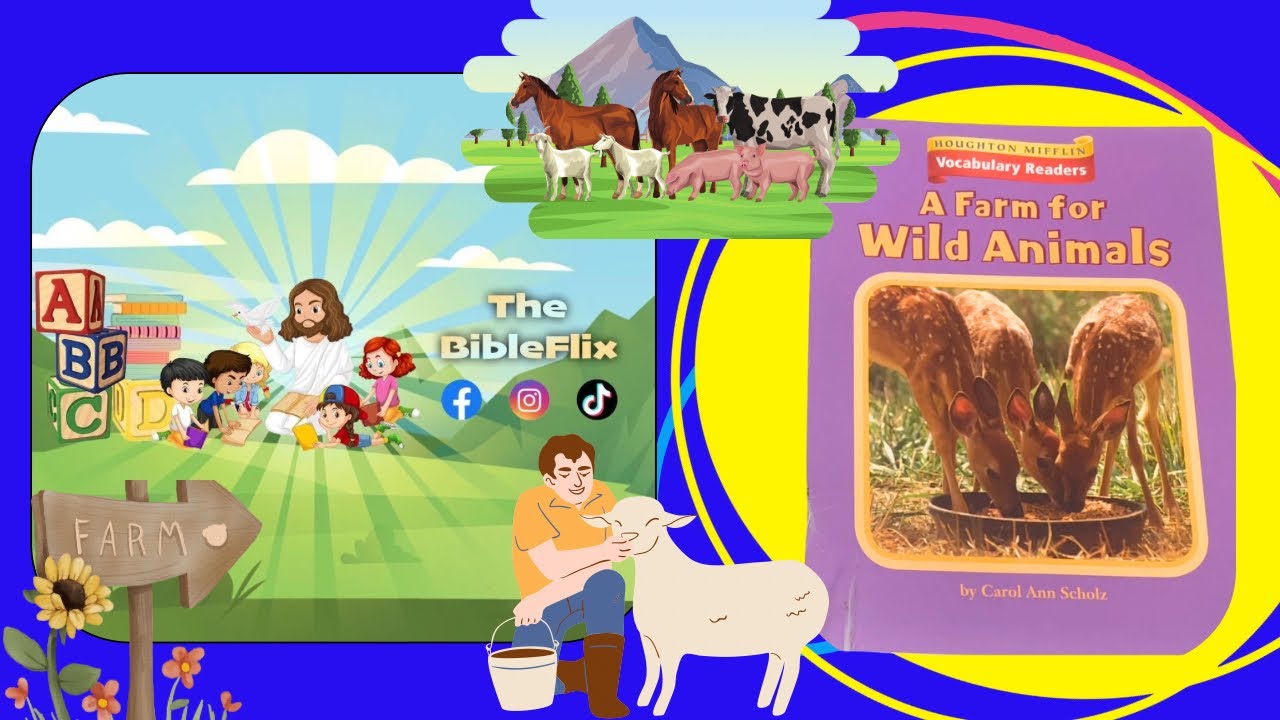 A FARM FOR WILD ANIMALS Houghton Mifflin Vocabulary Readers #storytime ...
