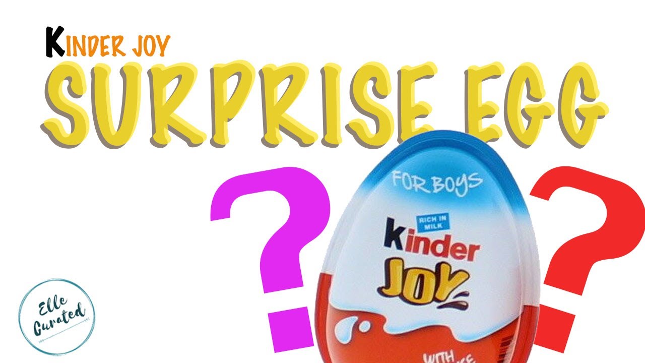 Kinder Joy Surprise Egg (Opening) - YouTube