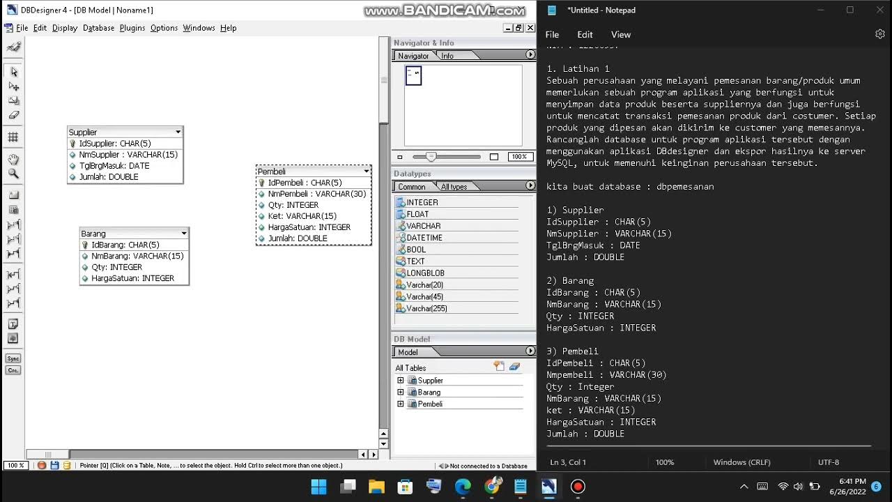 Pembuatan tabel database menggunakan DBdesigner dan sinkron MYSQL - YouTube