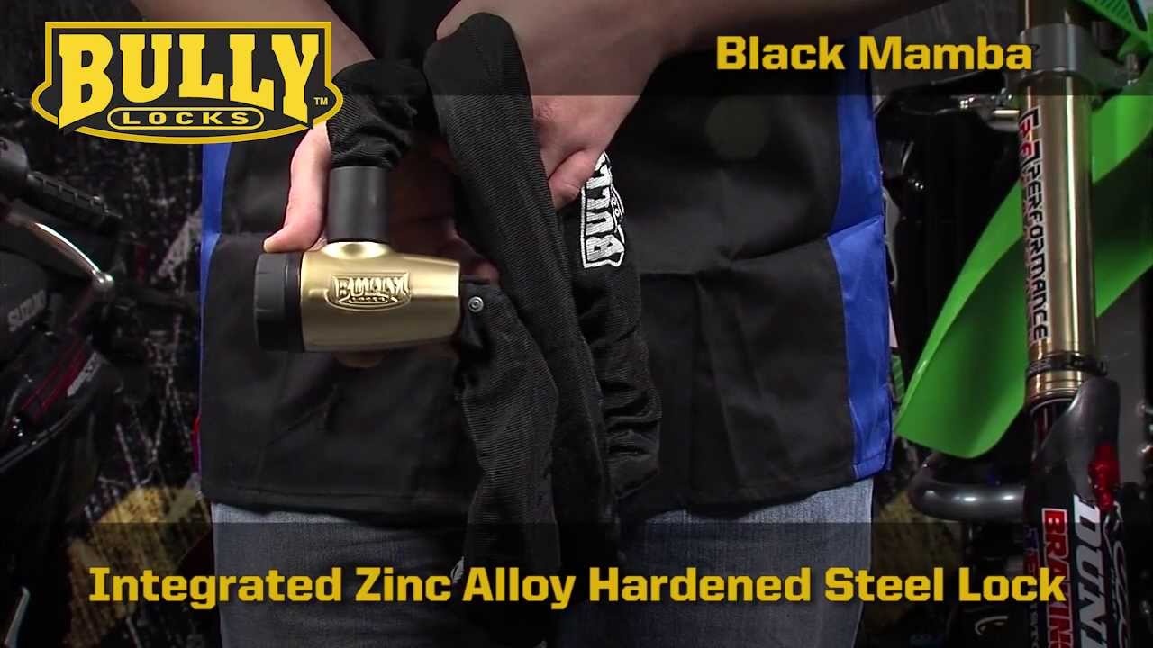 Bully Locks Black Mamba Chain Lock - YouTube