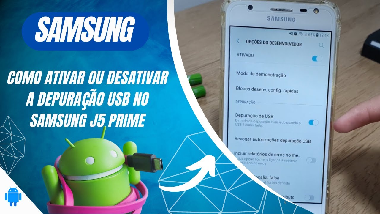 Como ativar ou desativar a depuração USB no Samsung J5 PRIME - Passo a ...