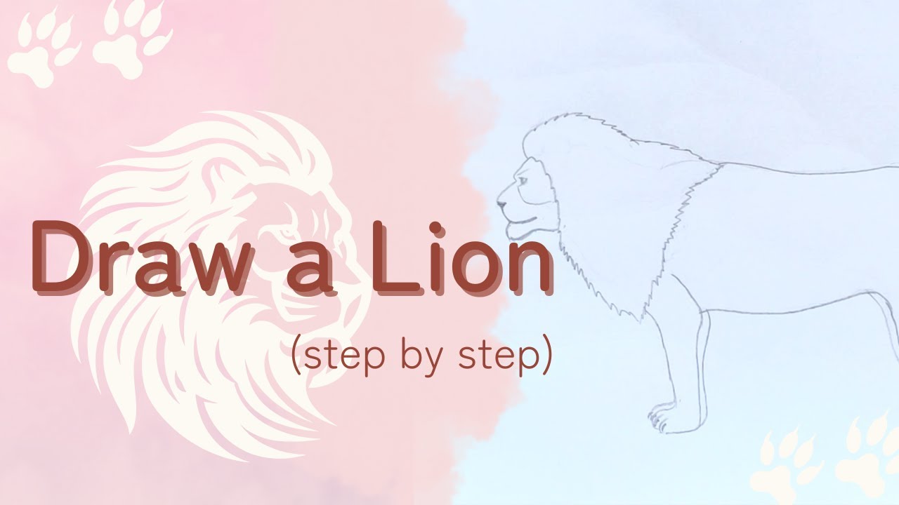 How to Draw a Lion | Easy Lion Drawing Tutorial | Creative Drawing ...