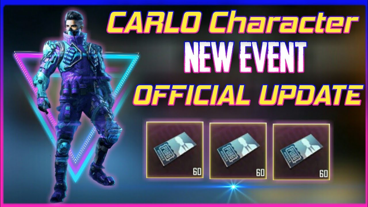 When CARLO Character Voucher Event Coming (Official News) - PUBG Mobile ...