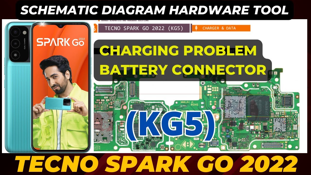 tecno spark go 2022 kg5 charging not working solution battery connector ...