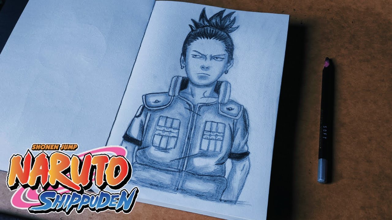 How To Draw Shikamaru From Naruto Shippuden [Sketch By Arif] - YouTube