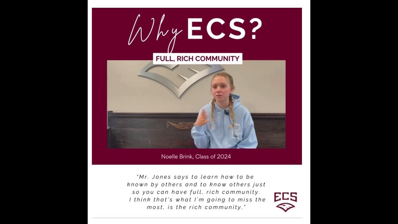 Why ECS Senior Noelle Brink - YouTube