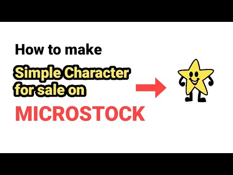 How to make a simple Character for sale on MICROSTOCK - YouTube