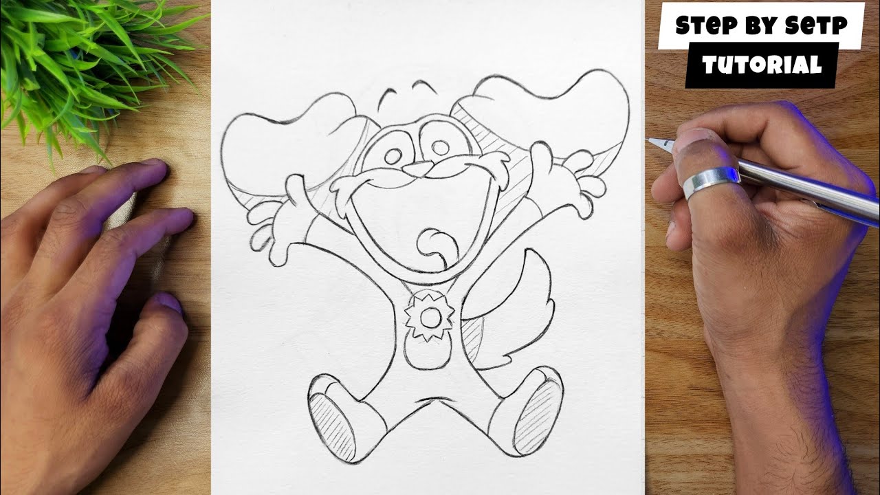 How To Draw Dog Day Poppy Playtime Drawing| Easy Poppy Playtime Drawing ...