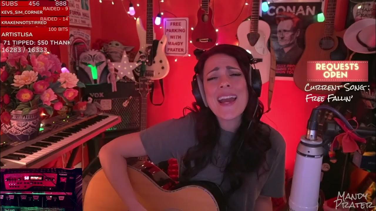 "Free Fallin' - Tom Petty cover - acoustic guitar, RC300 Loops w/ harmonies - YouTube