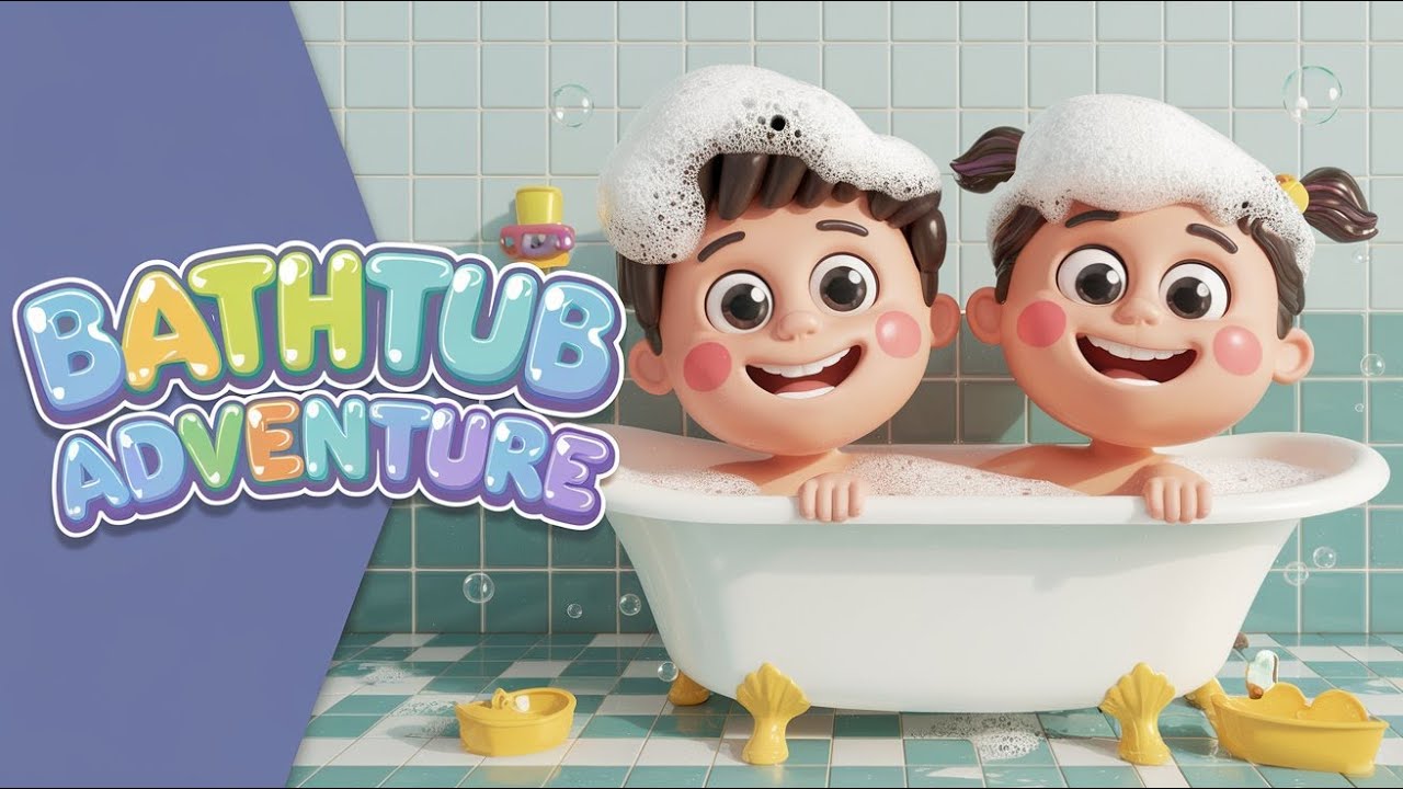Bath Song for Kids | Fun & Bubbly Nursery Rhymes - YouTube