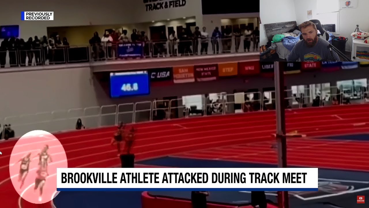 High School Runner Defends Herself After Baton Hit Situation - YouTube