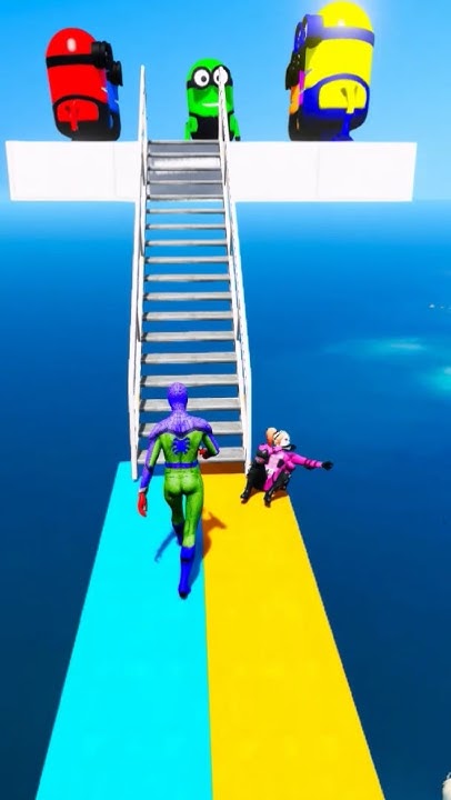 GTA 5 Epic Ragdolls | Spider-Man Vs Superheroes Jumps/Fails Ep.,83# ...