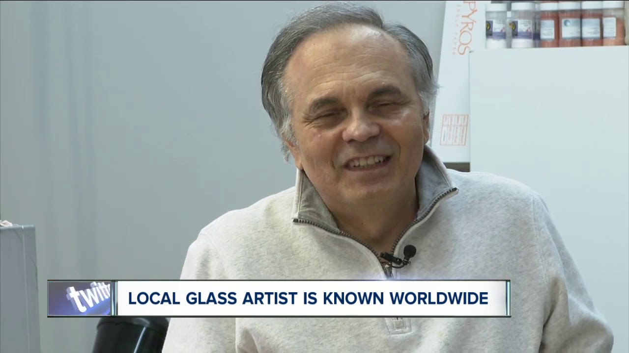 Local glass artist is known worldwide - YouTube