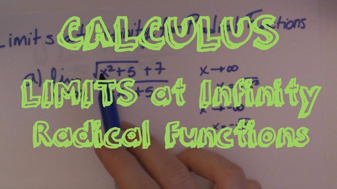 Calculus I: Limits at Infinity of a Radical Functions - YouTube