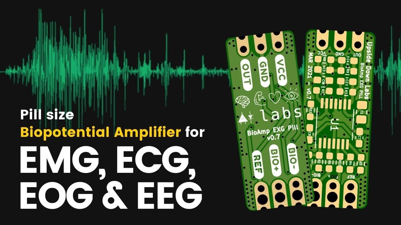 BioAmp EXG Pill v0.7 Demos | EMG, EOG, and ECG | DIY Neuroscience - YouTube